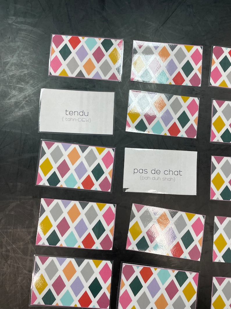 Ballet Memorization Game Class Activity, Ballet Memory Game, Instant ...