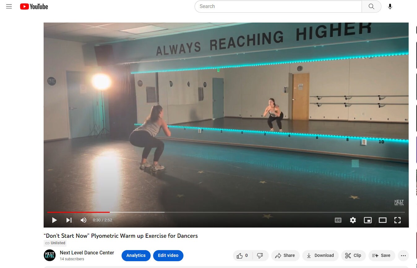 Dynamic Dance Warm-up Set to "don't Start Now" - Energize Your Class ...