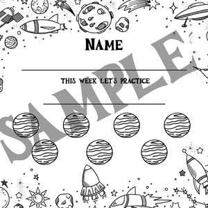 Ballet, Tap, Dance Class Practice Sheet, Color and BW Options ...