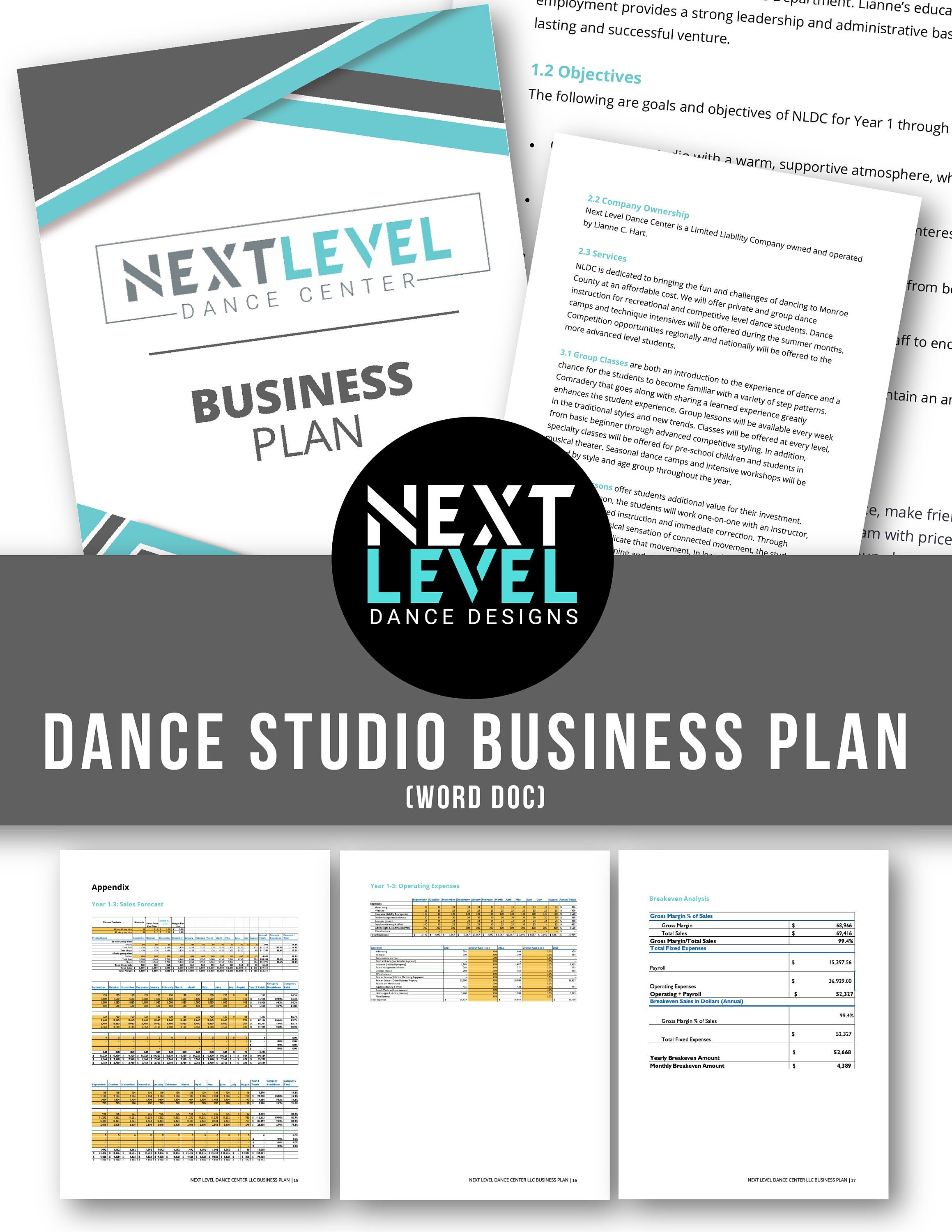 Dance Studio Owner, Dance Studio Business Plan, Business Plan Template ...