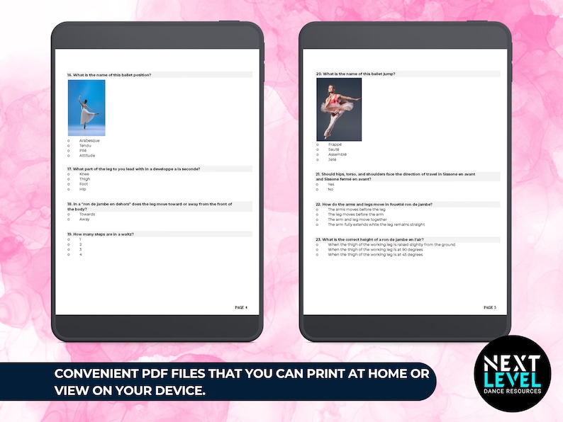 Ballet Dance Quiz: Enhance Vocabulary With Fun Printable Digital ...