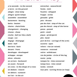 Ballet Memorization Game Class Activity, Ballet Memory Game, Instant ...