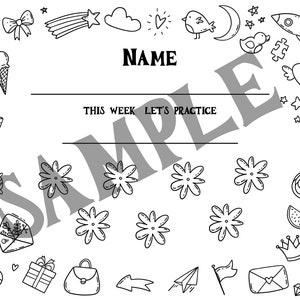 Ballet, Tap, Dance Class Practice Sheet, Color and BW Options ...