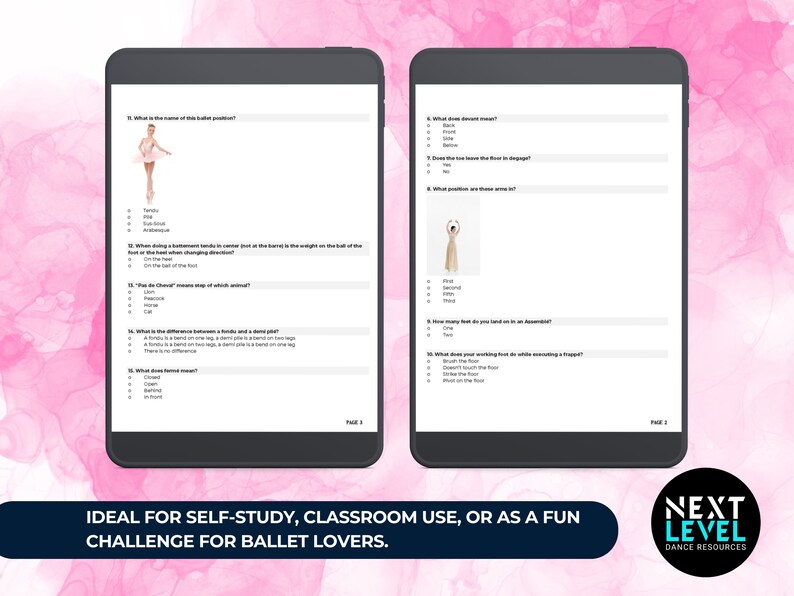 Ballet Dance Quiz: Enhance Vocabulary With Fun Printable Digital ...