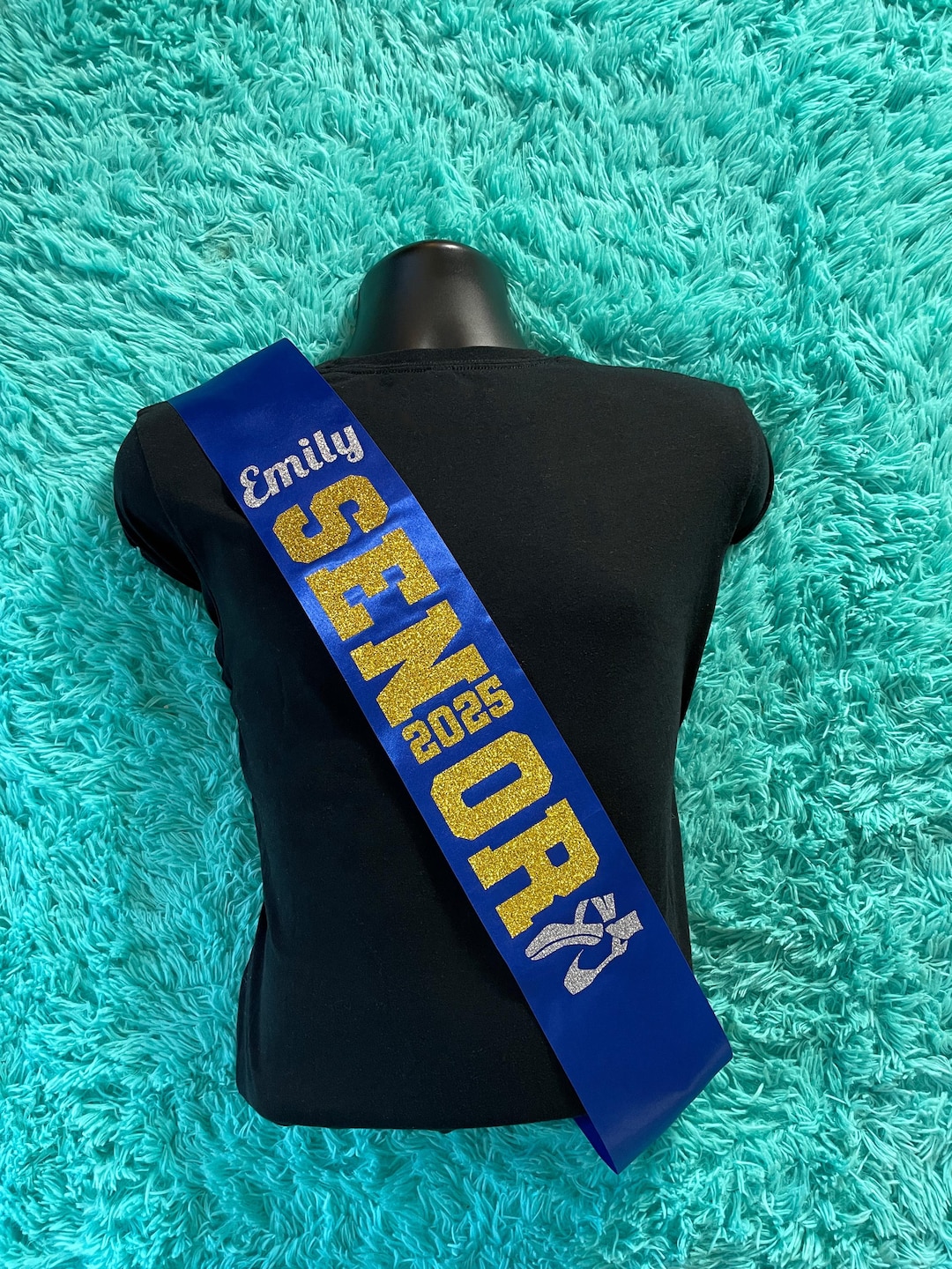 BLUE Custom Senior Sash, Personalized, Graduation Sash, Senior Night ...
