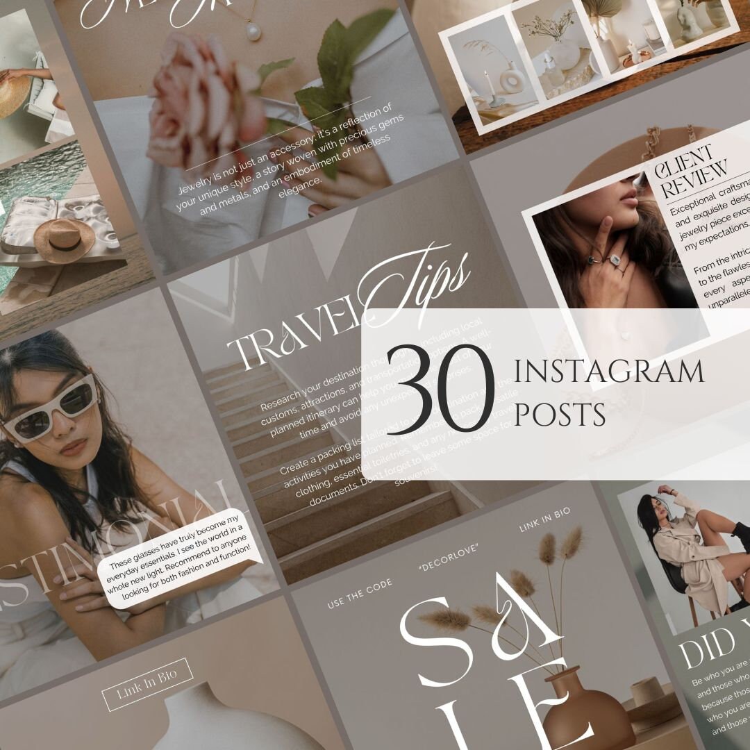 Minimal Instagram Templates⎟social Media Templates | Instagram Post ...