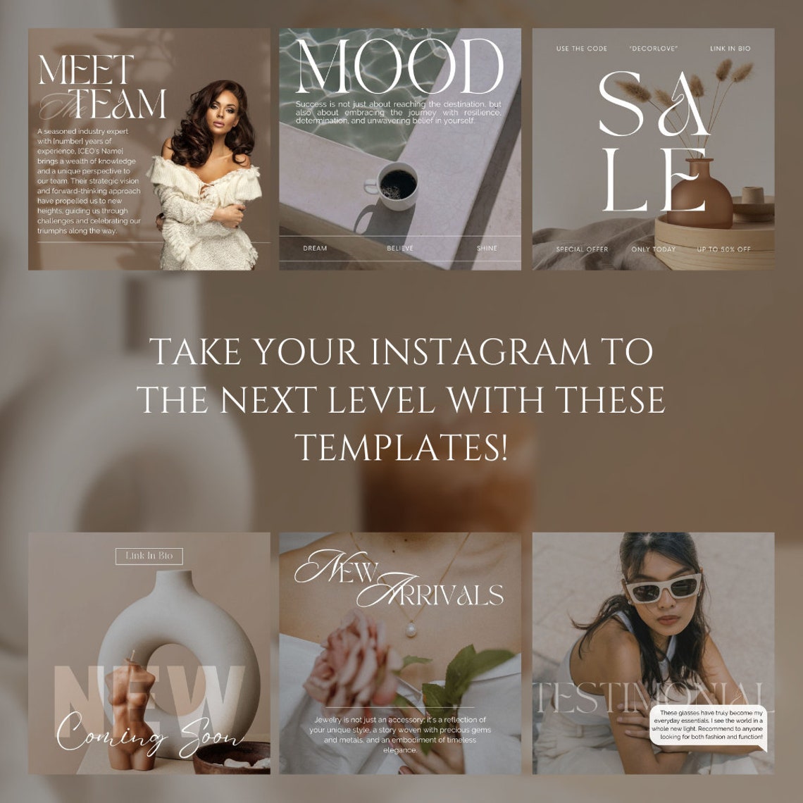 Minimal Instagram Templates⎟social Media Templates | Instagram Post ...