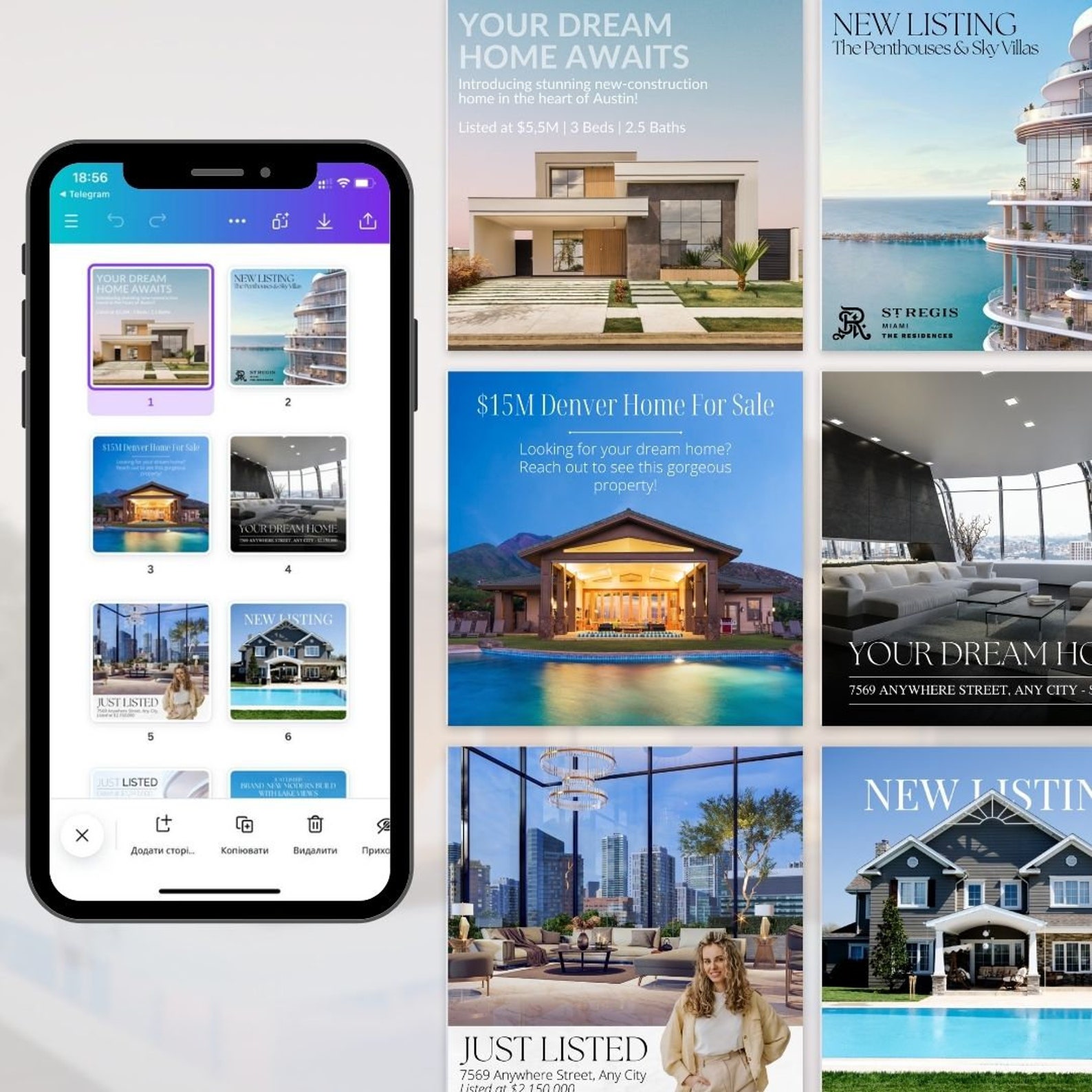 20 Just Listed Social Media Posts Templates | Just Listed Templates ...