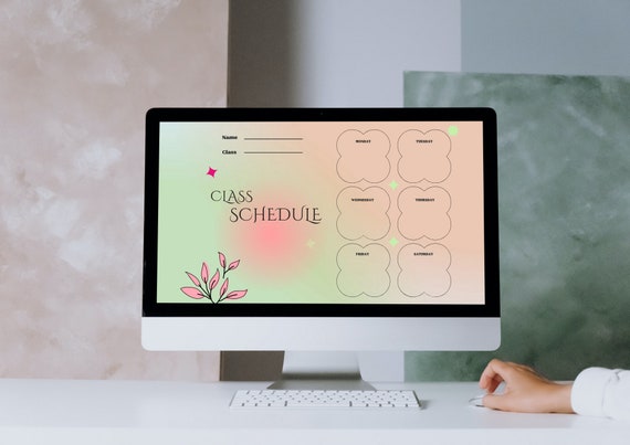 Set of 3 Downloadable Original Schedules for Back to School - Etsy