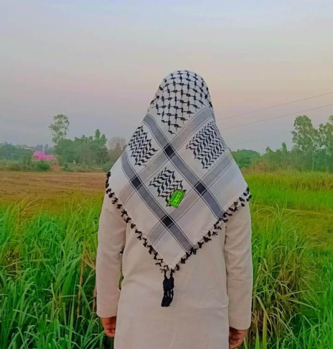 Keffiyeh Palestinian Scarf Traditional Cotton Shemagh With Tasselfree ...