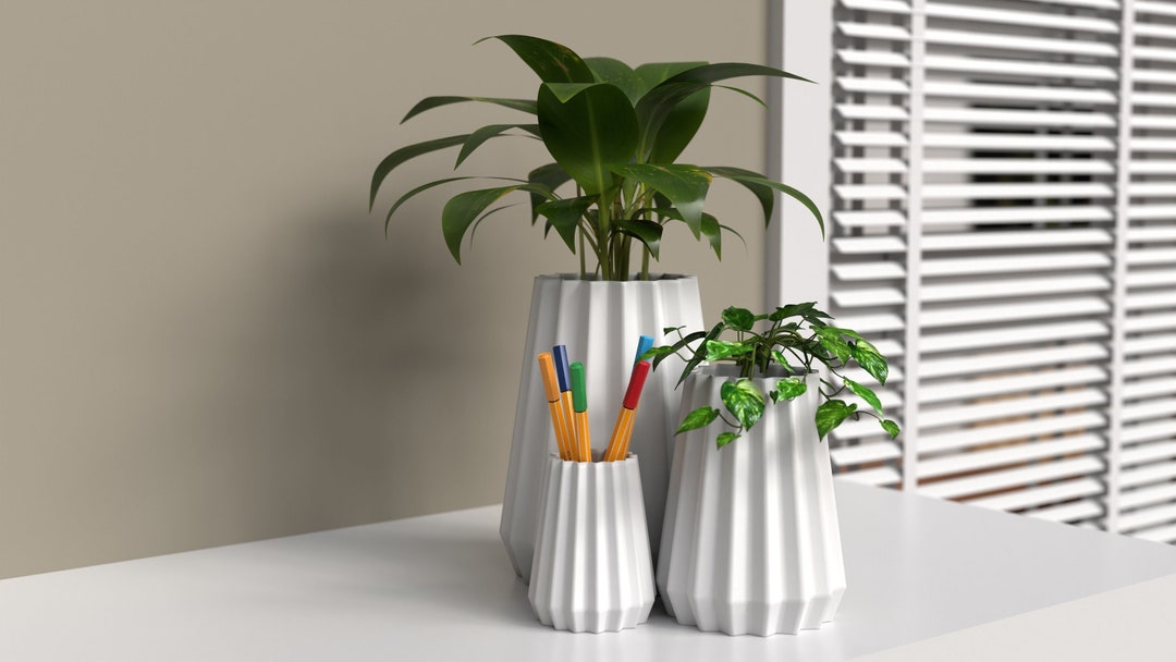 Modern Design 3D Printed Planter Biodegradable Succulent Planter Home ...