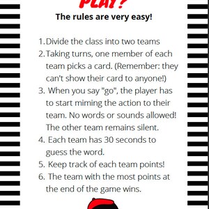 Fun Printable Mimic Game for Children. - Etsy