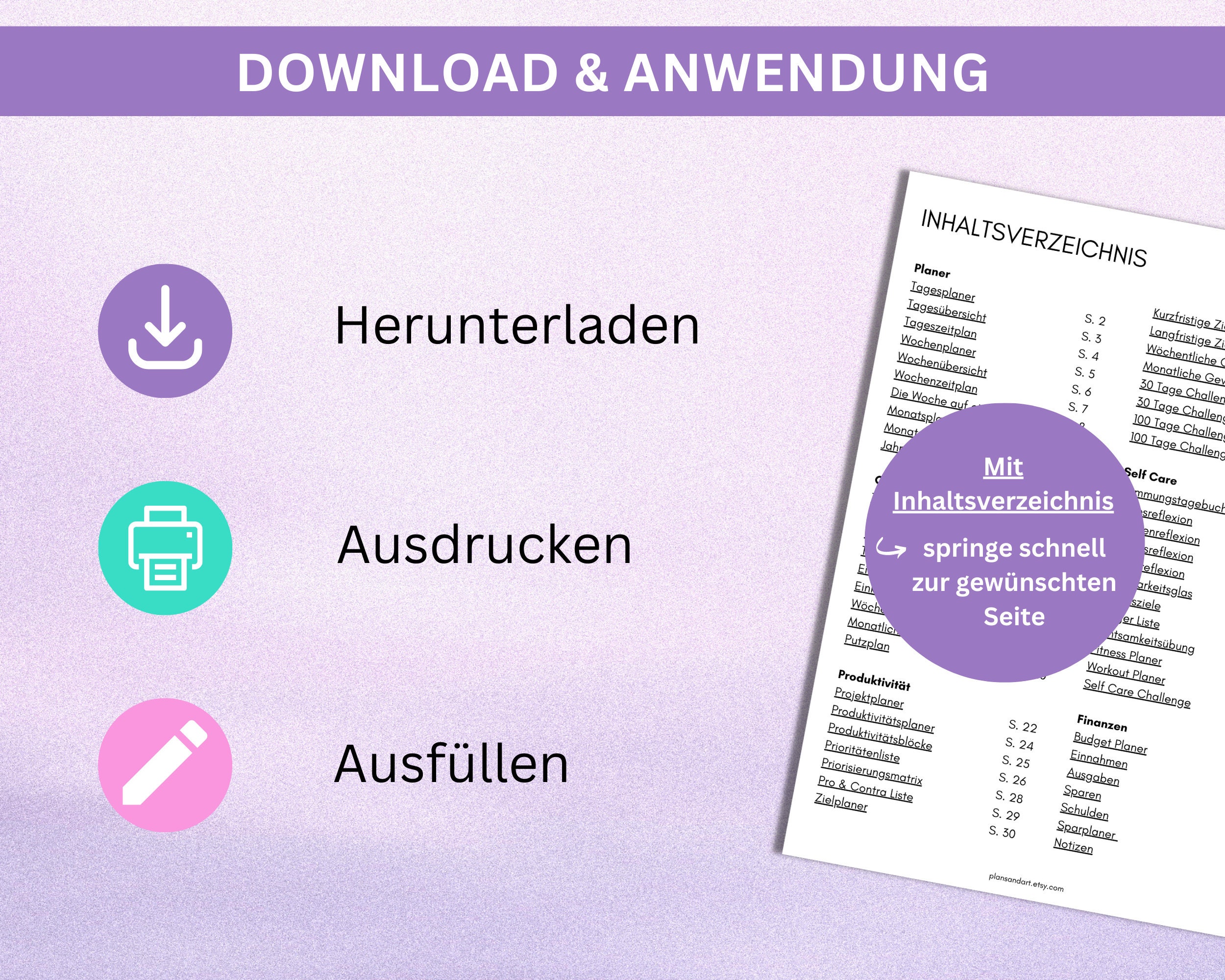 ADHS Planer für Erwachsene, ADHS Planer zum Ausdrucken, ADHS Planer ...