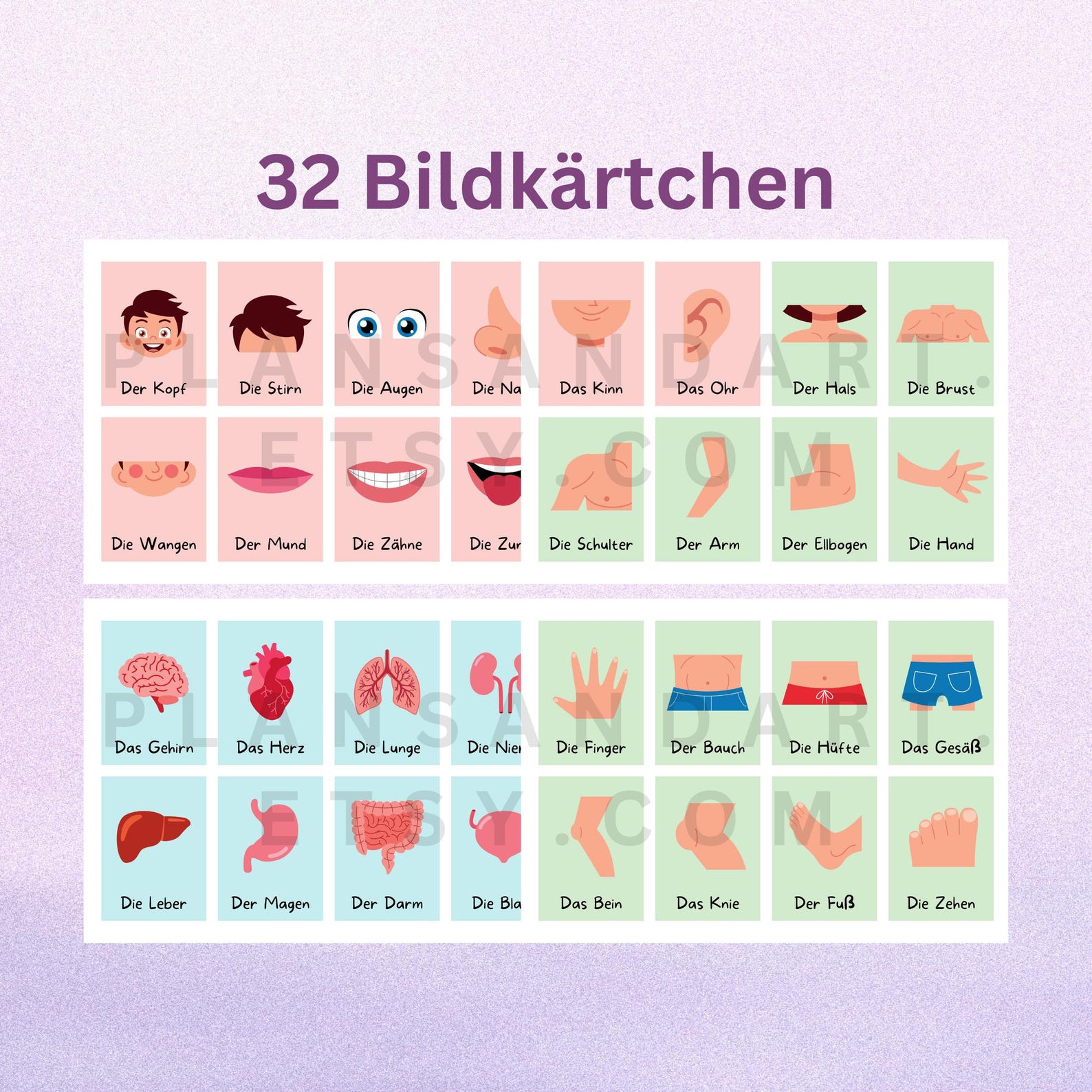 Wunderbar Bildkarten Körperteile Zum Ausdrucken Fotos