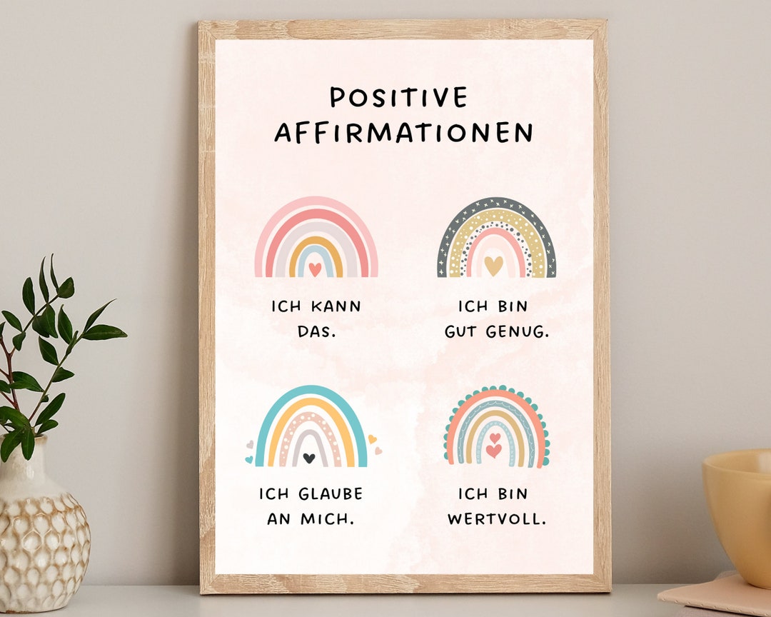 Positive Affirmations Posters to Print Out, Beliefs, Mental Health ...