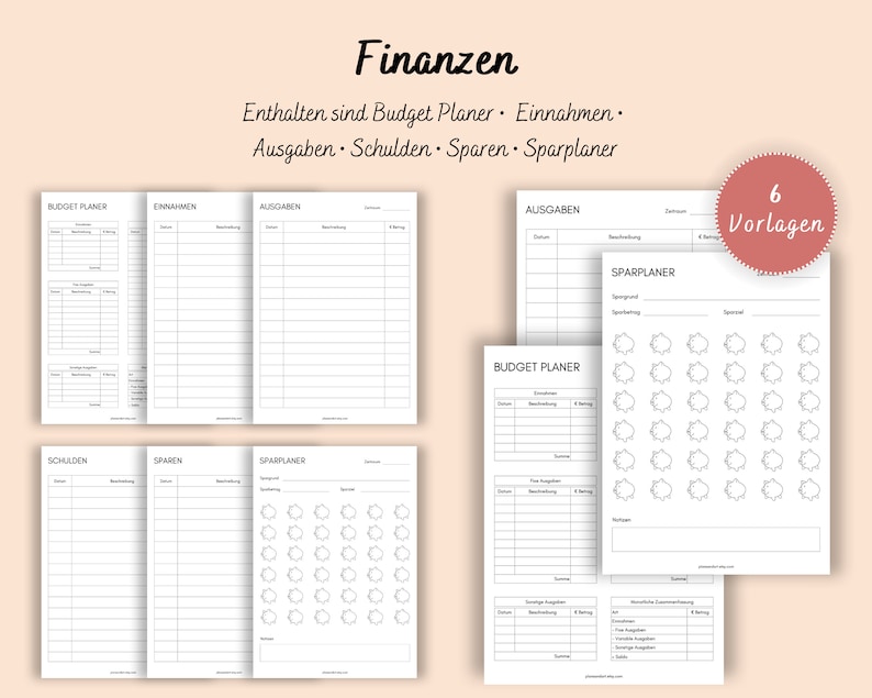 ADHD Planner German PDF Templates for Printing A4 ADHD Planner Adults ...