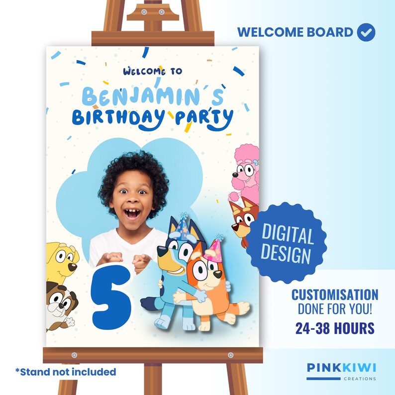 Bluey Party Set | Bluey Birthday Decorations | Cupcake Toppers ...