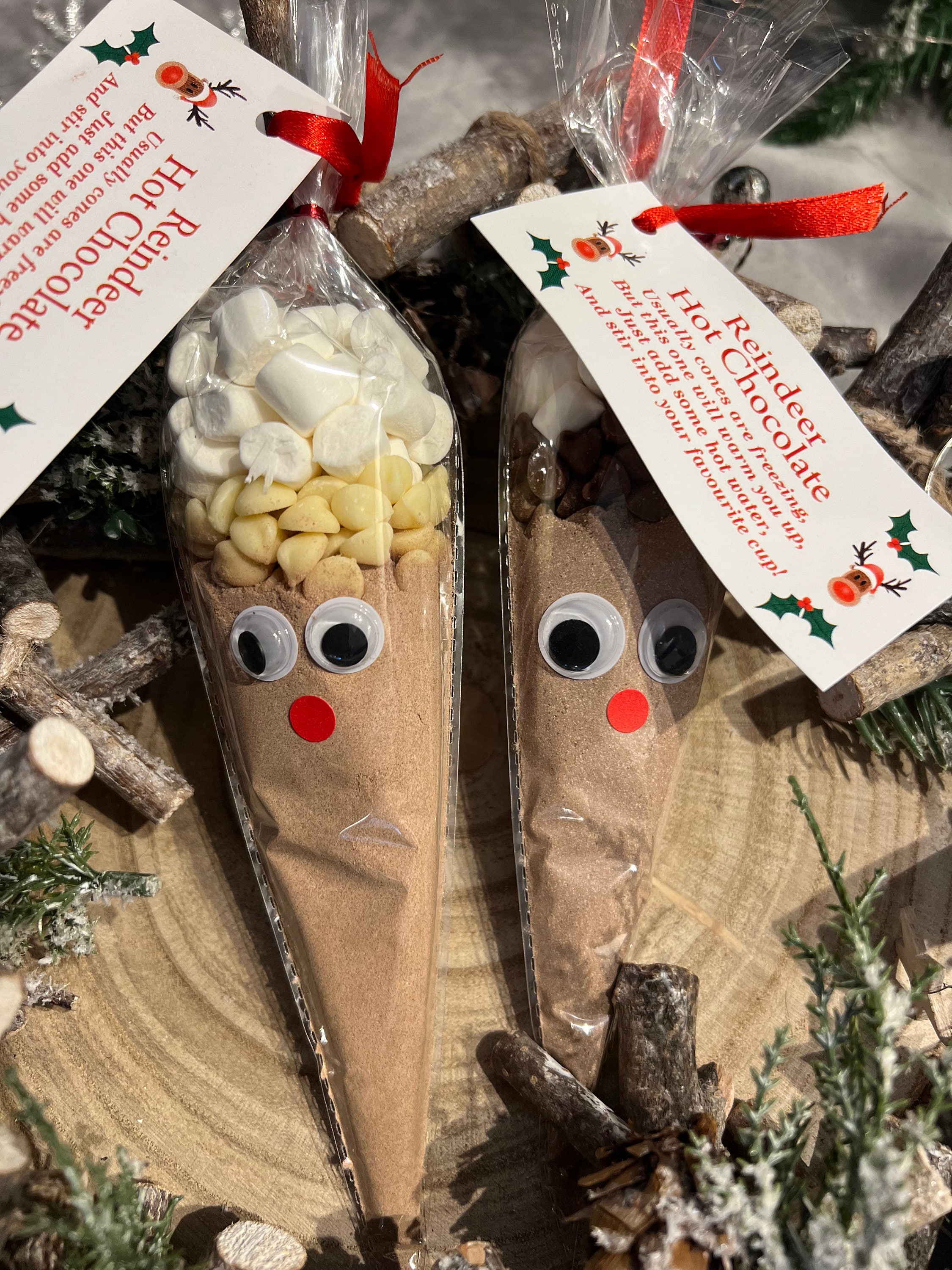 Reindeer Hot Chocolate Cone.perfect for Christmas Eve - Etsy UK