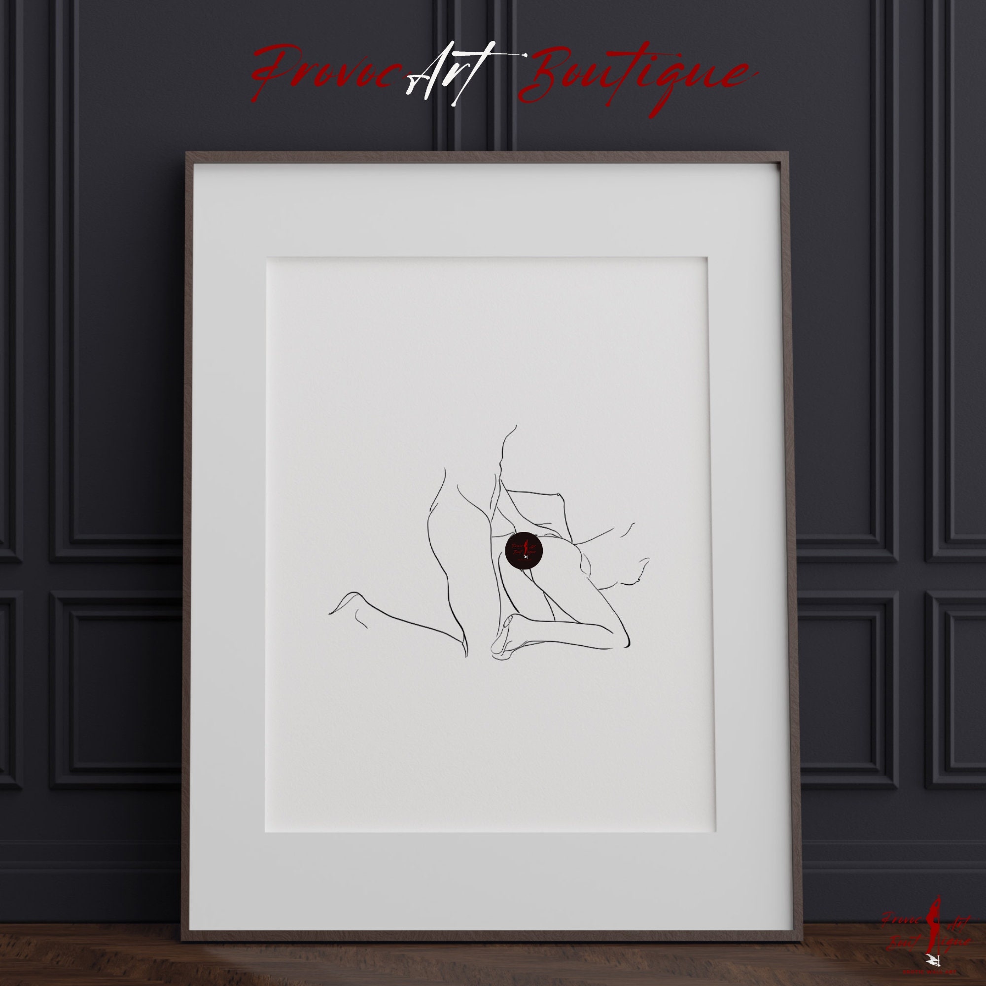 Erotic Naked Couple Sensual Art, Kinky Nude Butt Spanking Poster ...