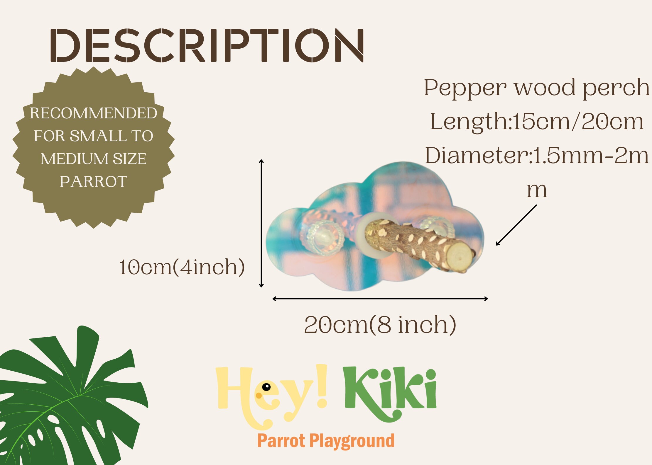 Parrot Window Play Perch,bird Window Play Stand, Parrot Toys,budgie ...