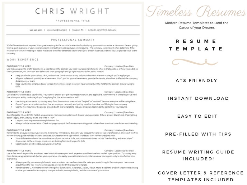 Resume, Resume Templates, Professional Resume, College Resume Template ...