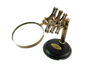 Brass Magnifying Glass Stand - Etsy