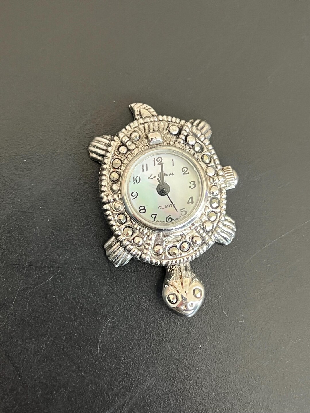 Marcasite Pendant Watch Vintage Quartz Turtle Le Chat - Etsy Australia