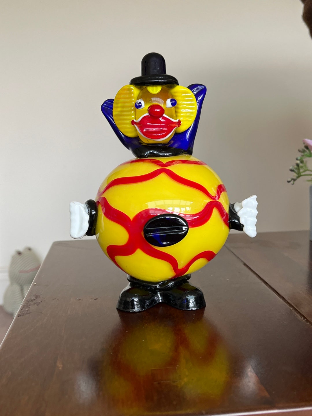 Vintage Glass Clown - Etsy