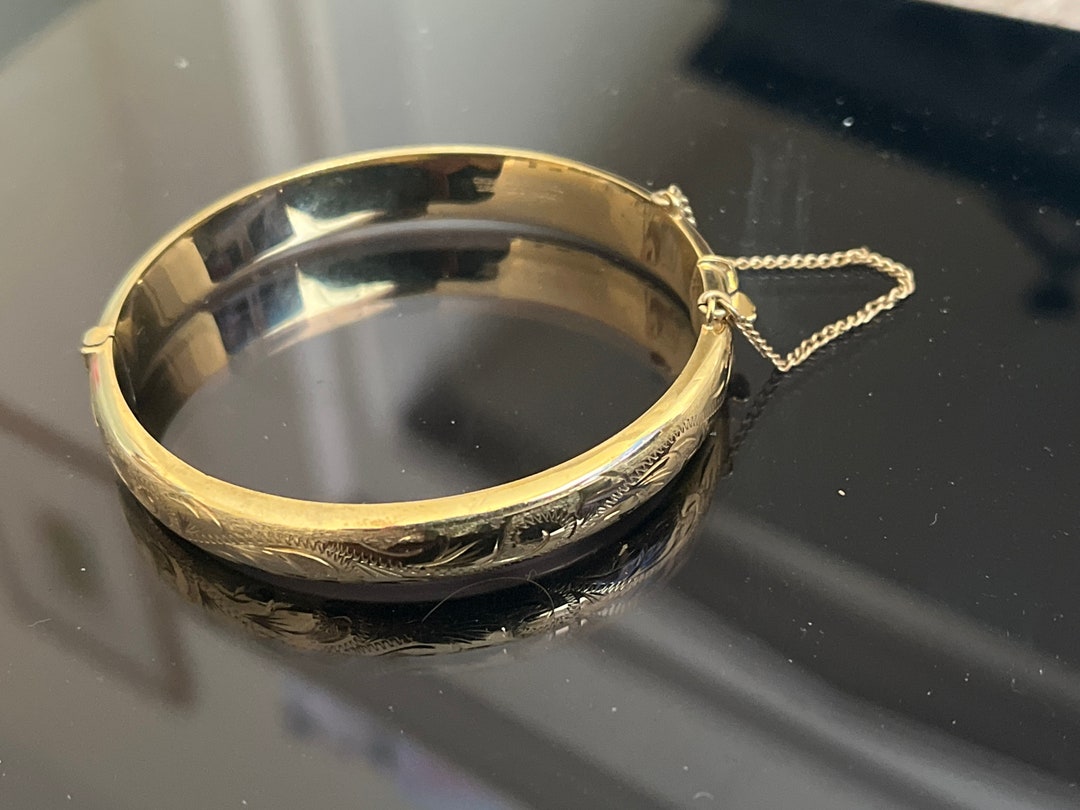 12ct Excalibur Vintage Rolled Gold Bangle - Etsy