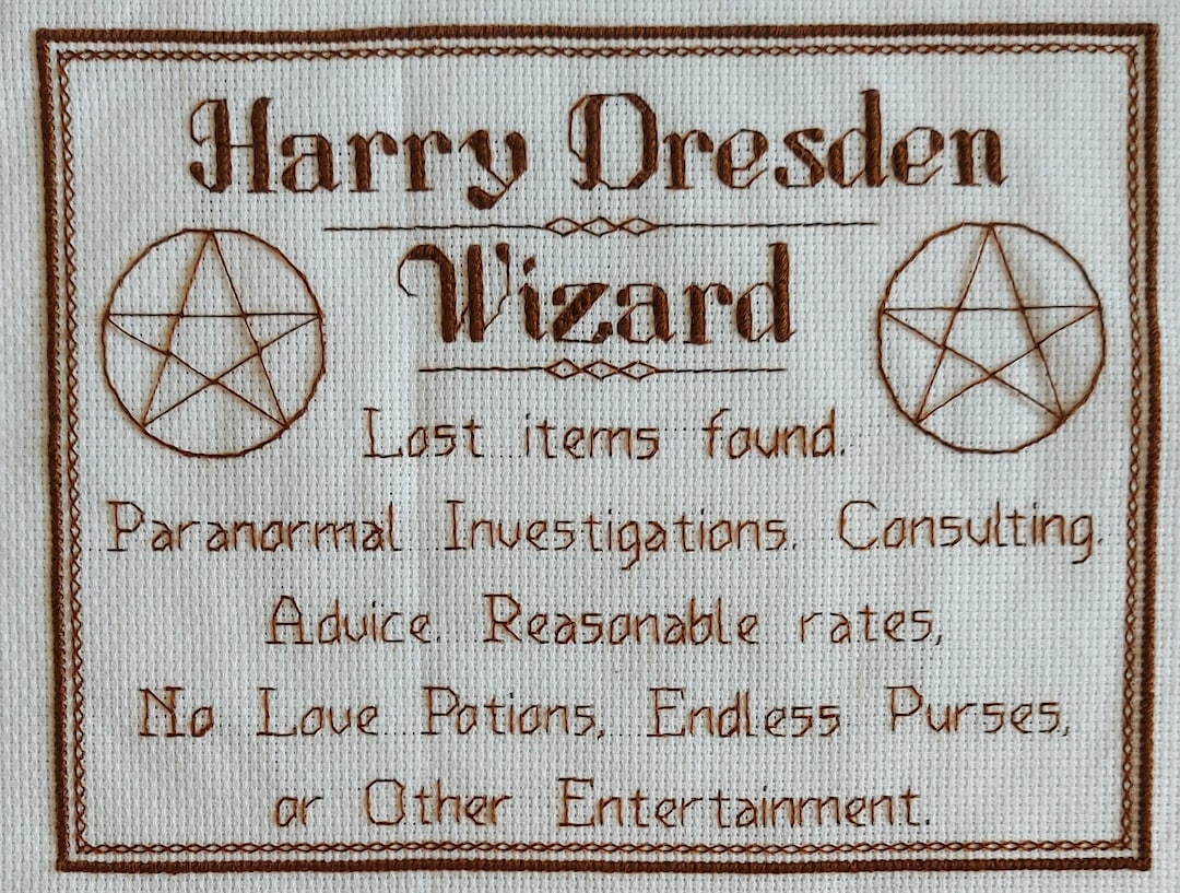 Harry Dresden - Wizard - PDF Cross Stitch Pattern - Etsy