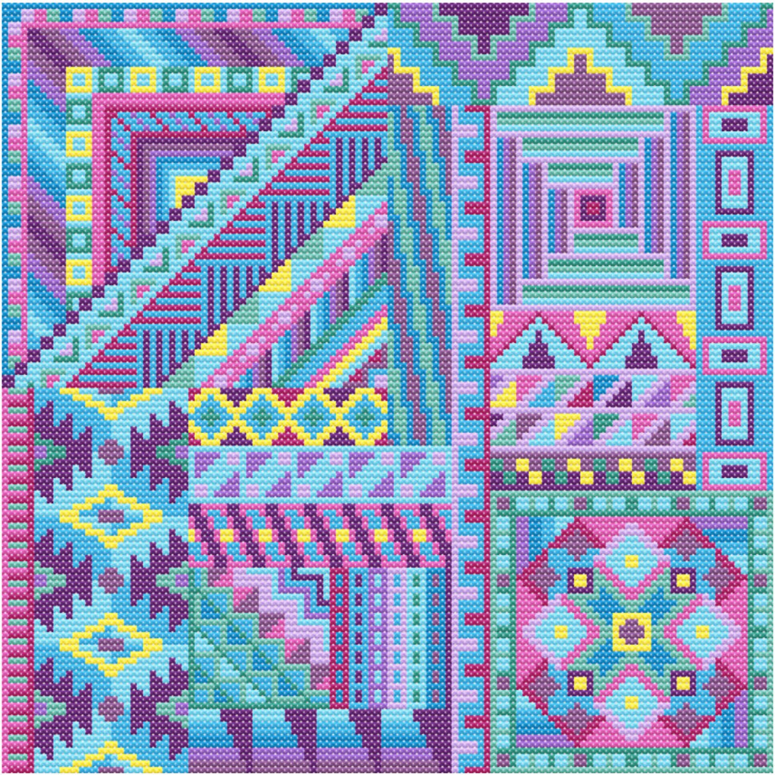 Tone Patchwork Sampler - Cross Stitch Pattern - Etsy