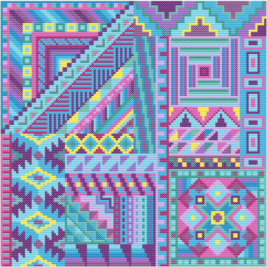 Tone Patchwork Sampler - Cross Stitch Pattern - Etsy