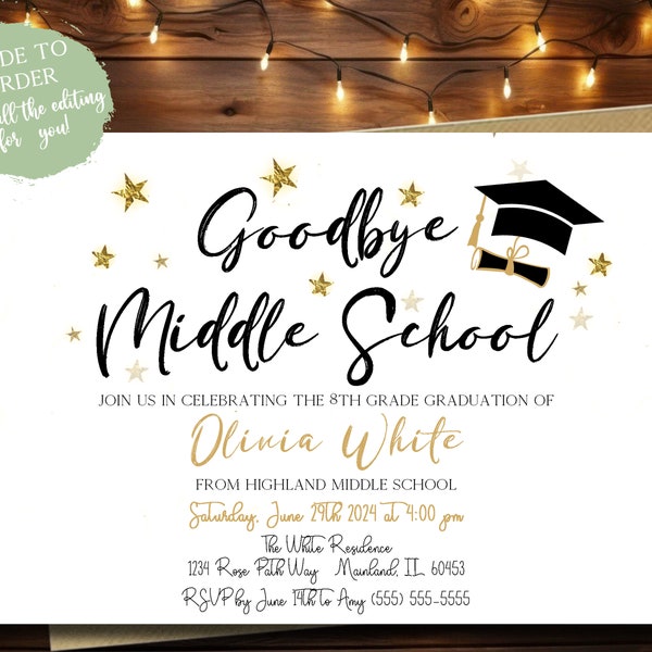 Middle School Graduation - Etsy