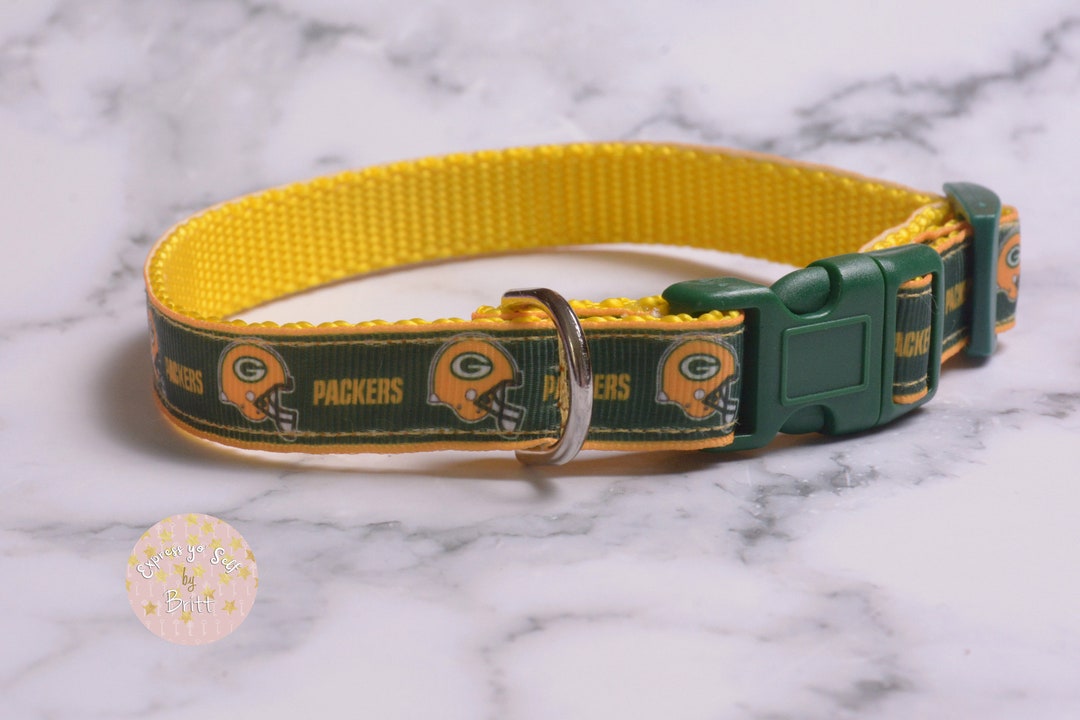 Green Bay Packers Pet Collar - Etsy