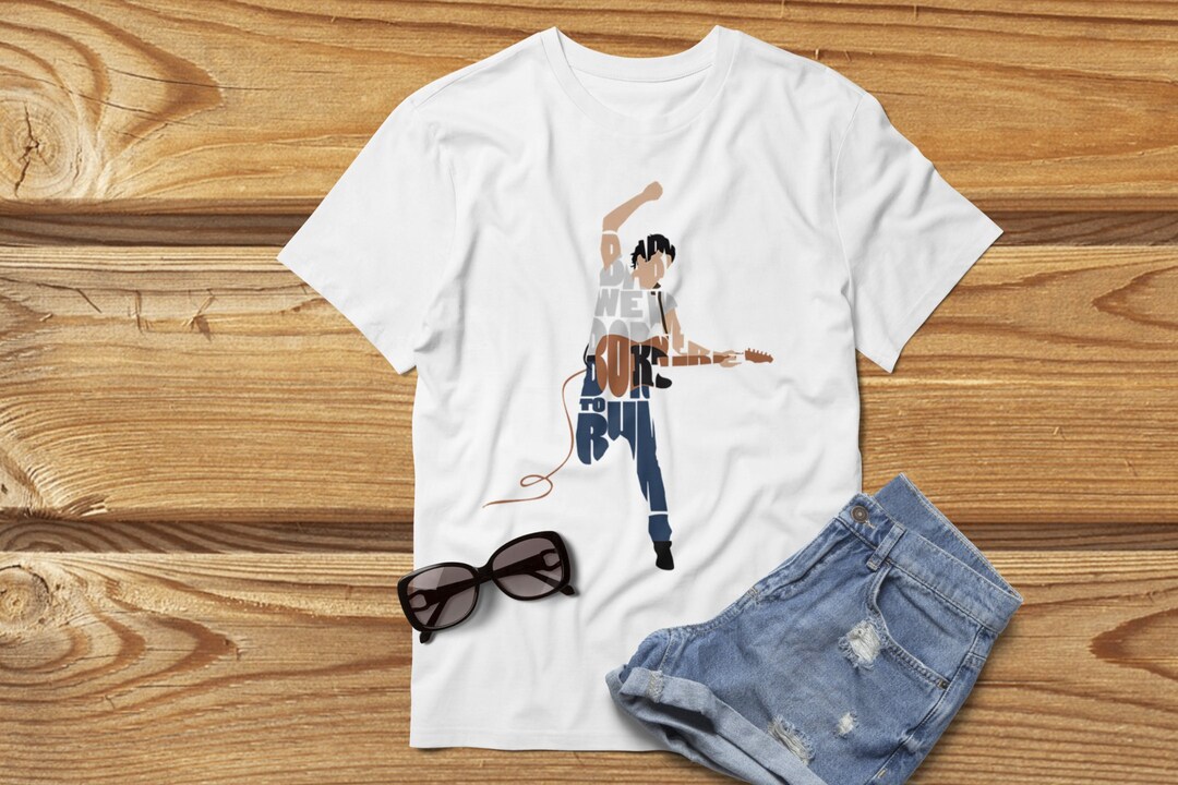 Bruce Springsteen Baby We Were Born to Run T-shirt for Springsteen Fans ...