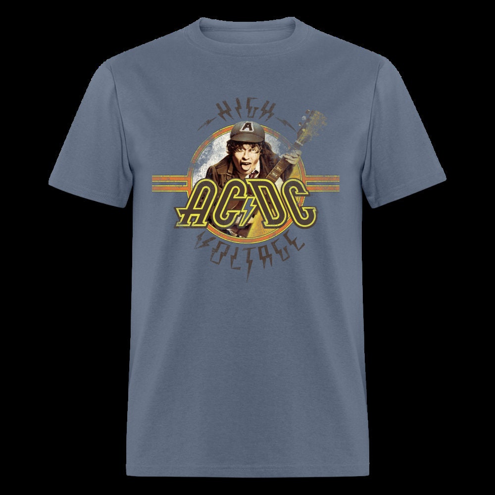 AC/DC Angus Young Guitar T-shirt for ACDC Fans, Rock Fans - Etsy