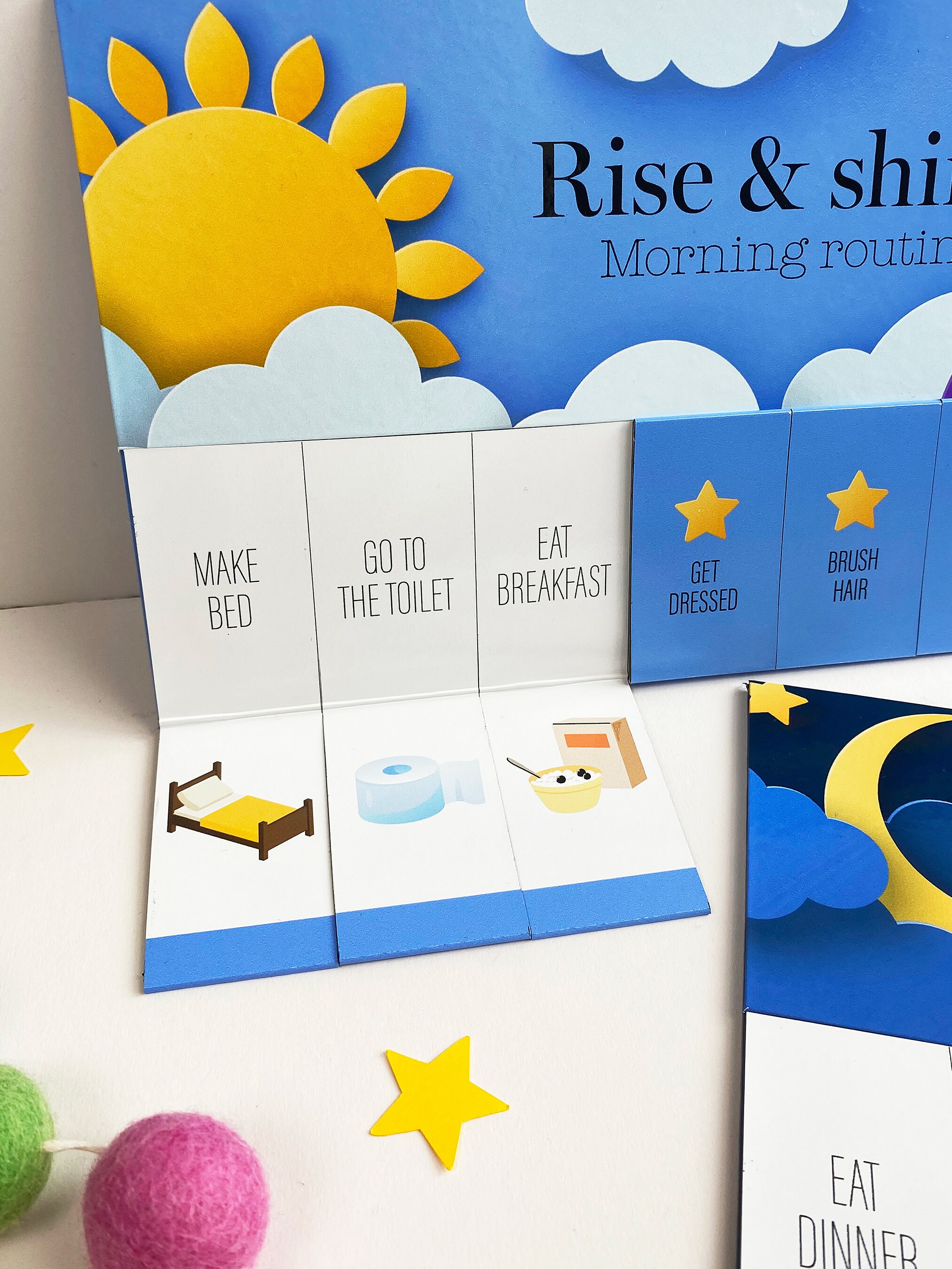 Kids Morning Routine Chart, Kids Daily Planner, Morning Responsibility ...