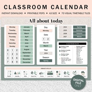 Classroom Calendar, Classroom Display, Visual Schedule, Eyfs, Teacher ...