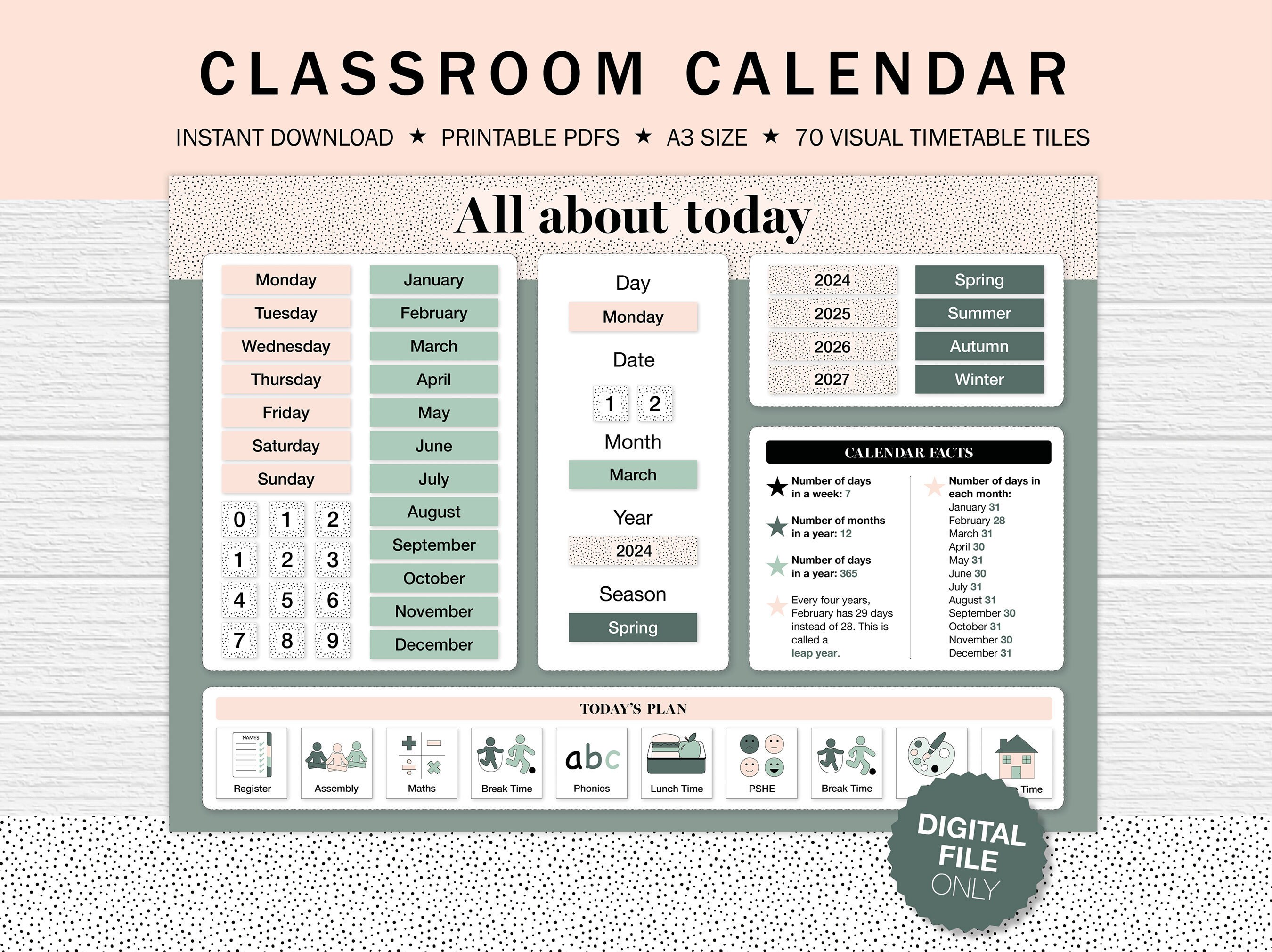 Classroom Calendar, Classroom Display, Visual Schedule, Eyfs, Teacher ...
