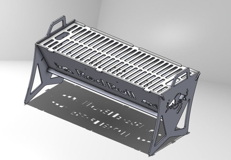 Portable Red Bull Fire Pit Dxf for Laser Cut - Etsy