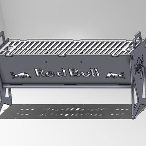 Portable Red Bull Fire Pit Dxf for Laser Cut - Etsy