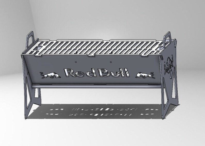 Portable Red Bull Fire Pit Dxf for Laser Cut - Etsy