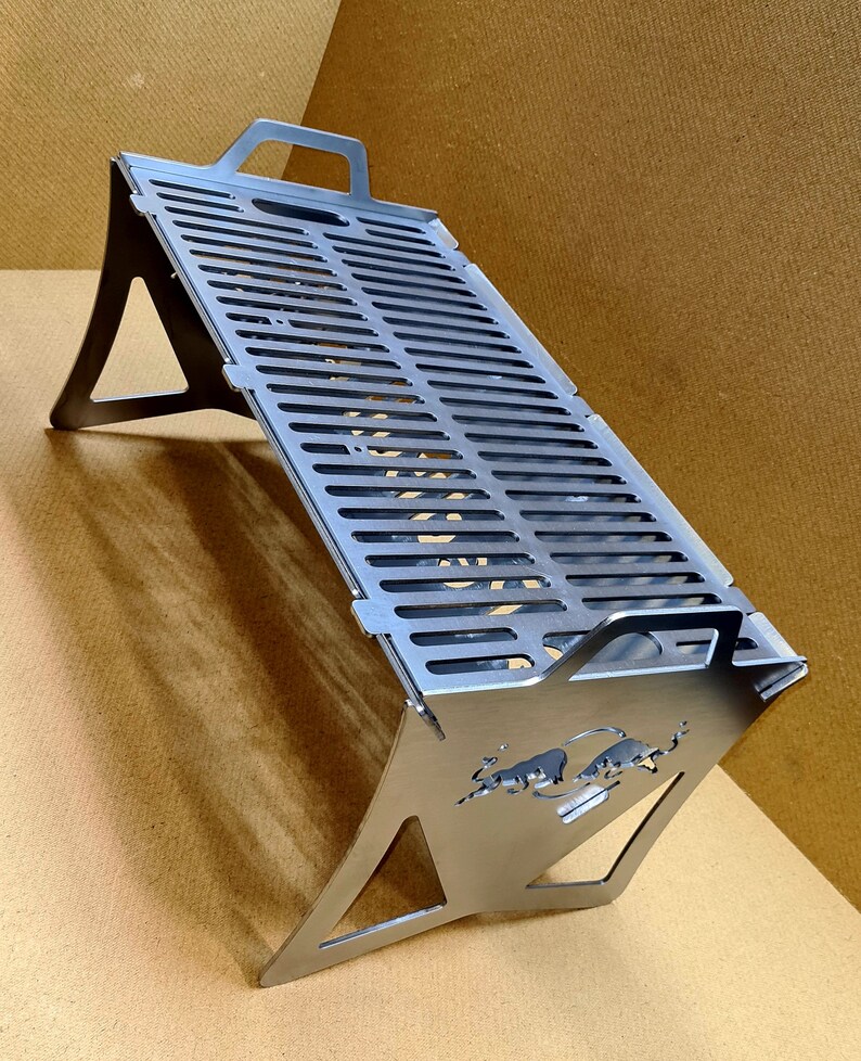 Portable Red Bull Fire Pit Dxf for Laser Cut - Etsy