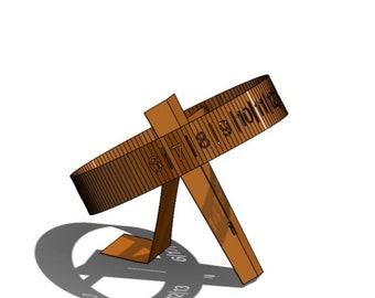 Laser Cut Mechanical Sundial 3D Model SVG Bundle Glowforge Wood Sundial ...