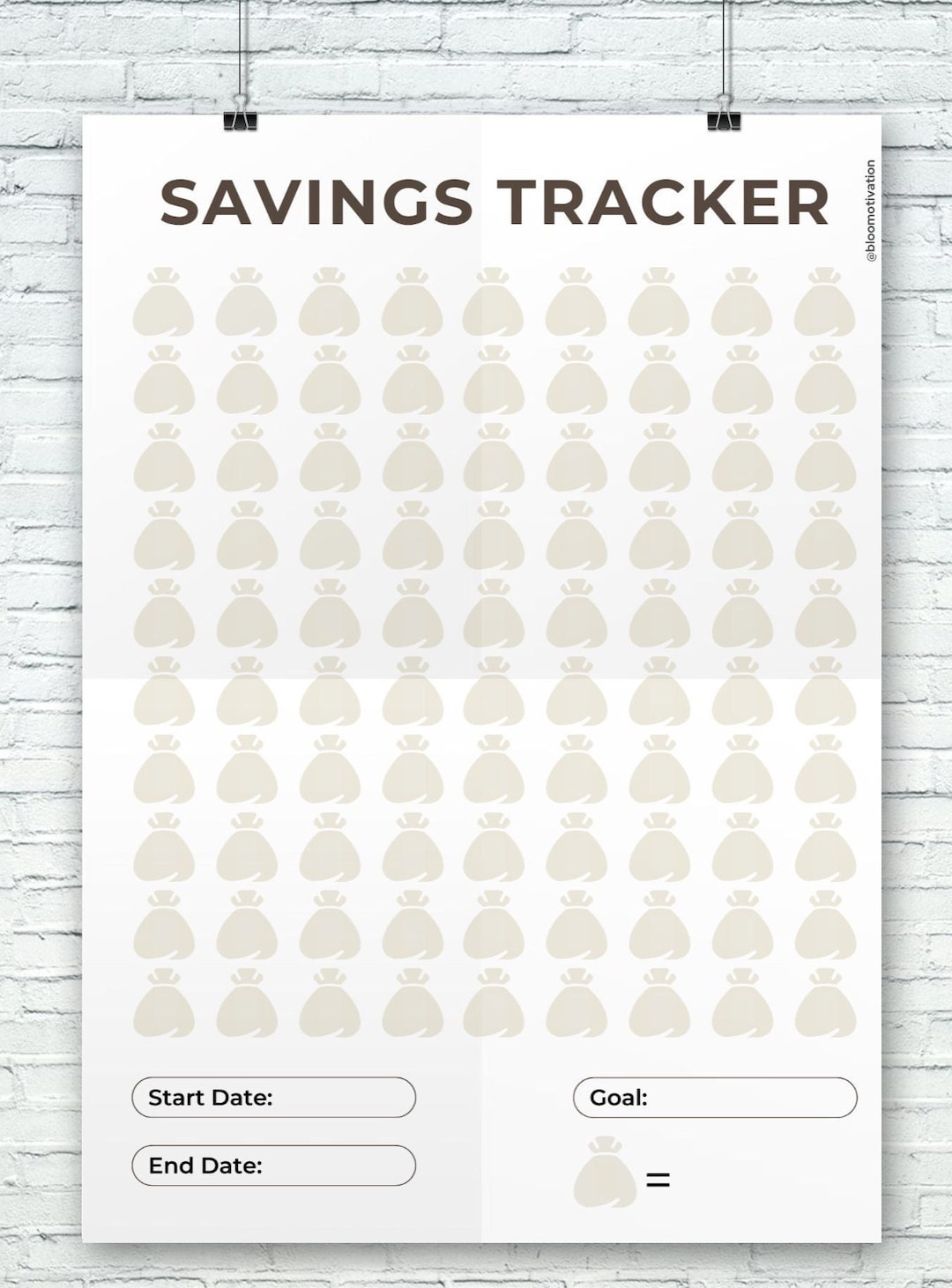Savings Tracker Printable, Money Saving Challenge, Finance Tracker ...