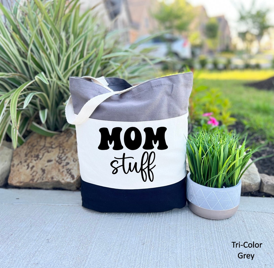 Mom Stuff Tote Bag, Mommy Tote Bag, Mom Tote Bag, Shopping Bag ...