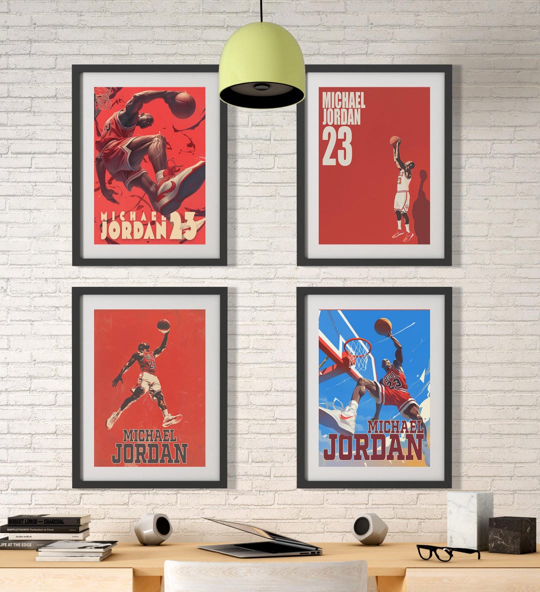 Michael JORDAN Set of 4 Posters on the Basketball Star - Etsy UK