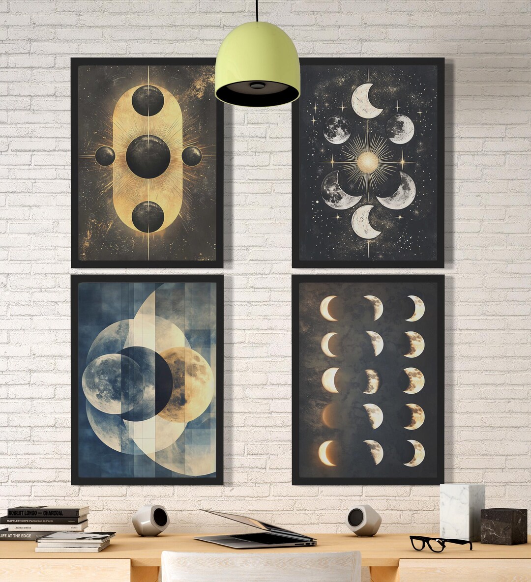 Lot of Solar Eclipse Design Posters, Poster Art, Astronomy Wall Art ...