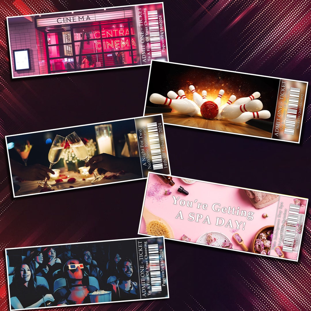 Custom Printable Day Trip Ticket / Event Ticket / Surprise - Etsy