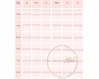 Muslim Prayer Checklist - Etsy